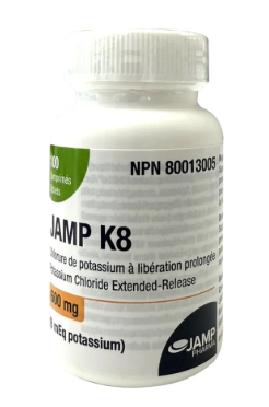 POTASSIUM K8 TB 600MG 100 JAMP – Smith's Compounding Pharmacy