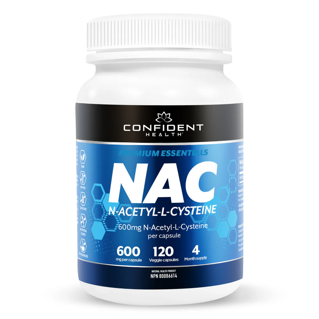 Confident Health - NAC 600 mg - N-Acetyl-L-Cysteine - 120 caps – Smith ...