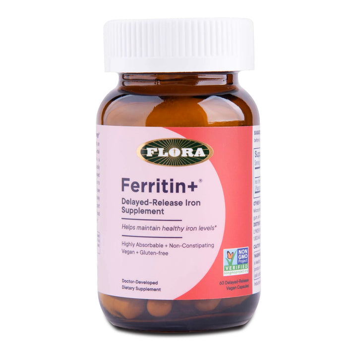 Flora_Ferritin+® Delayed-Release Iron Supplement - Bottle_60 caps ...