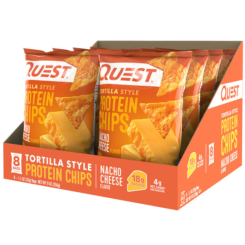 Quest Tortilla Chips, Nacho Cheese, 8/box – Smith's Compounding Pharmacy